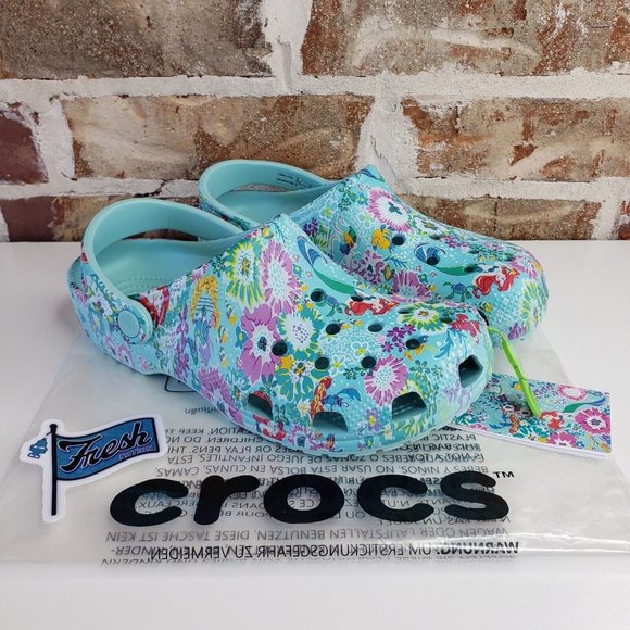 CROCS | Shoes | Crocs Classic Disney Little Mermaid X Vera Bradley ...